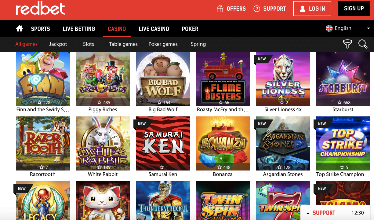 Redbet Casino Review | No Deposit Free Spins UK 2018